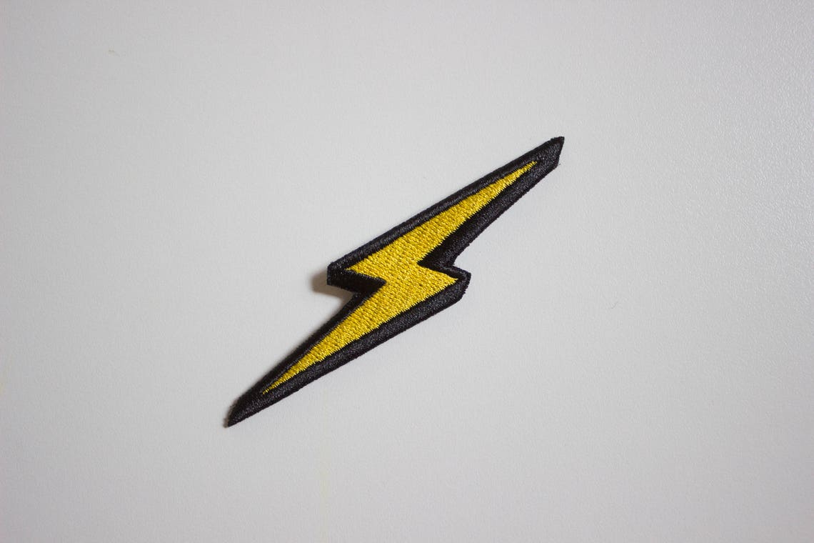 Lightning Bolt Patch | Etsy