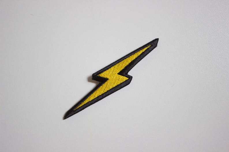 Lightning Bolt Patch - Etsy
