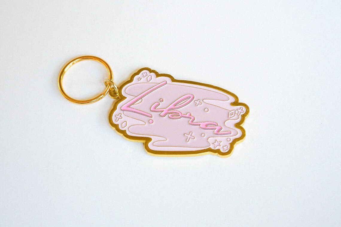 Libra Zodiac Keychain | Etsy