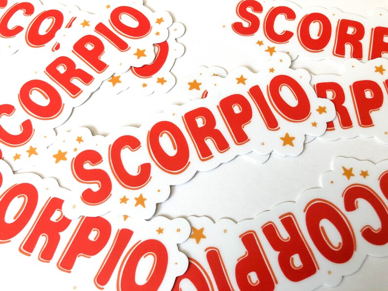 Scorpio Zodiac Sticker - Etsy