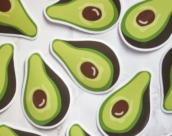 Avocado Sticker Sheet: 6 Adorable Designs, Instant Download, Print and ...