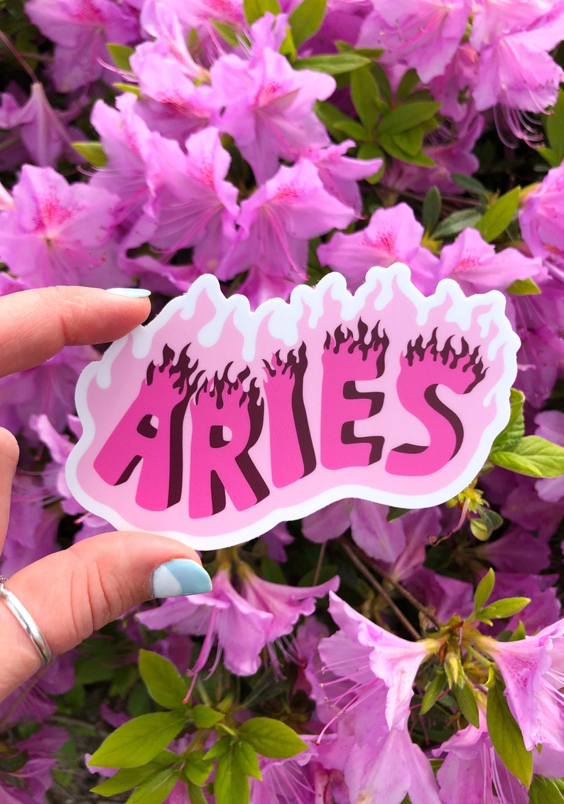 Aries Zodiac Sticker - Etsy