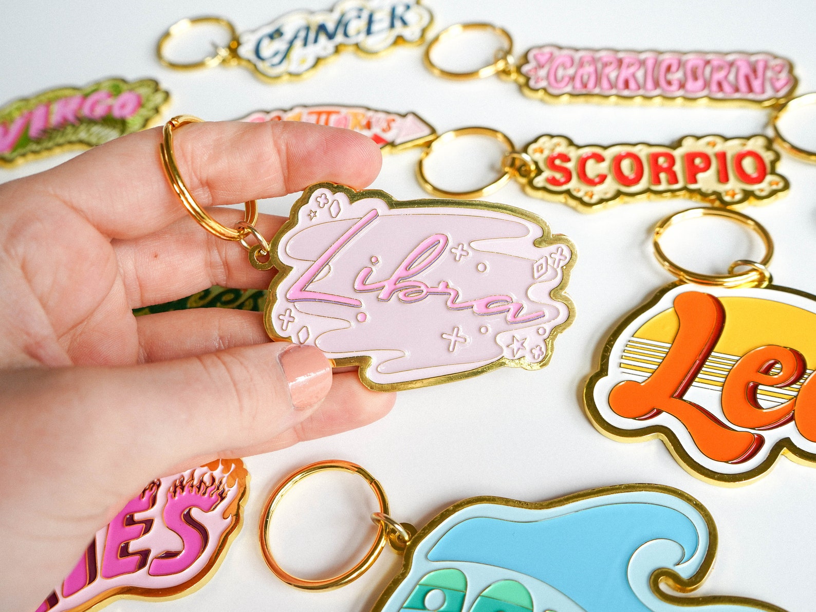 Zodiac Keychain | Etsy