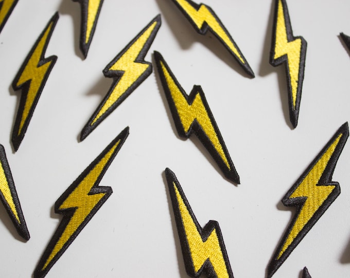 Lightning Bolt Patch - Etsy