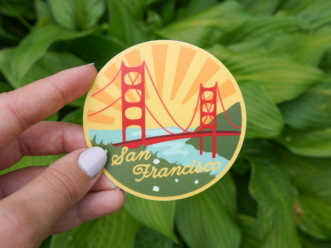 San Francisco Travel Sticker - Etsy