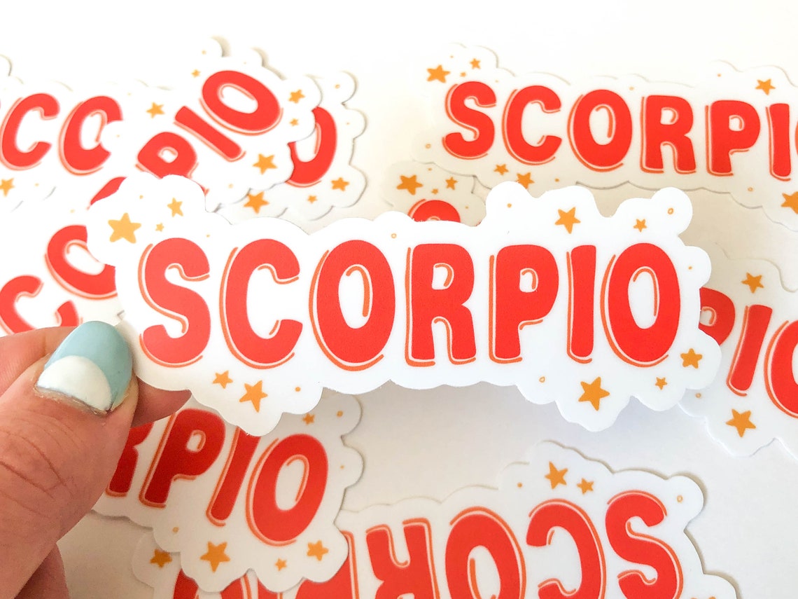 Scorpio Zodiac Sticker | Etsy