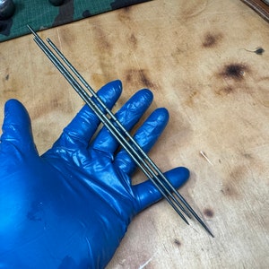 Custom Handmade Real Damascus Steel Round Bar Spike, Pick, Awl, Tool ...