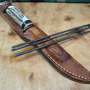 Custom Handmade Real Damascus Steel Round Bar Spike, Pick, Awl, Tool ...