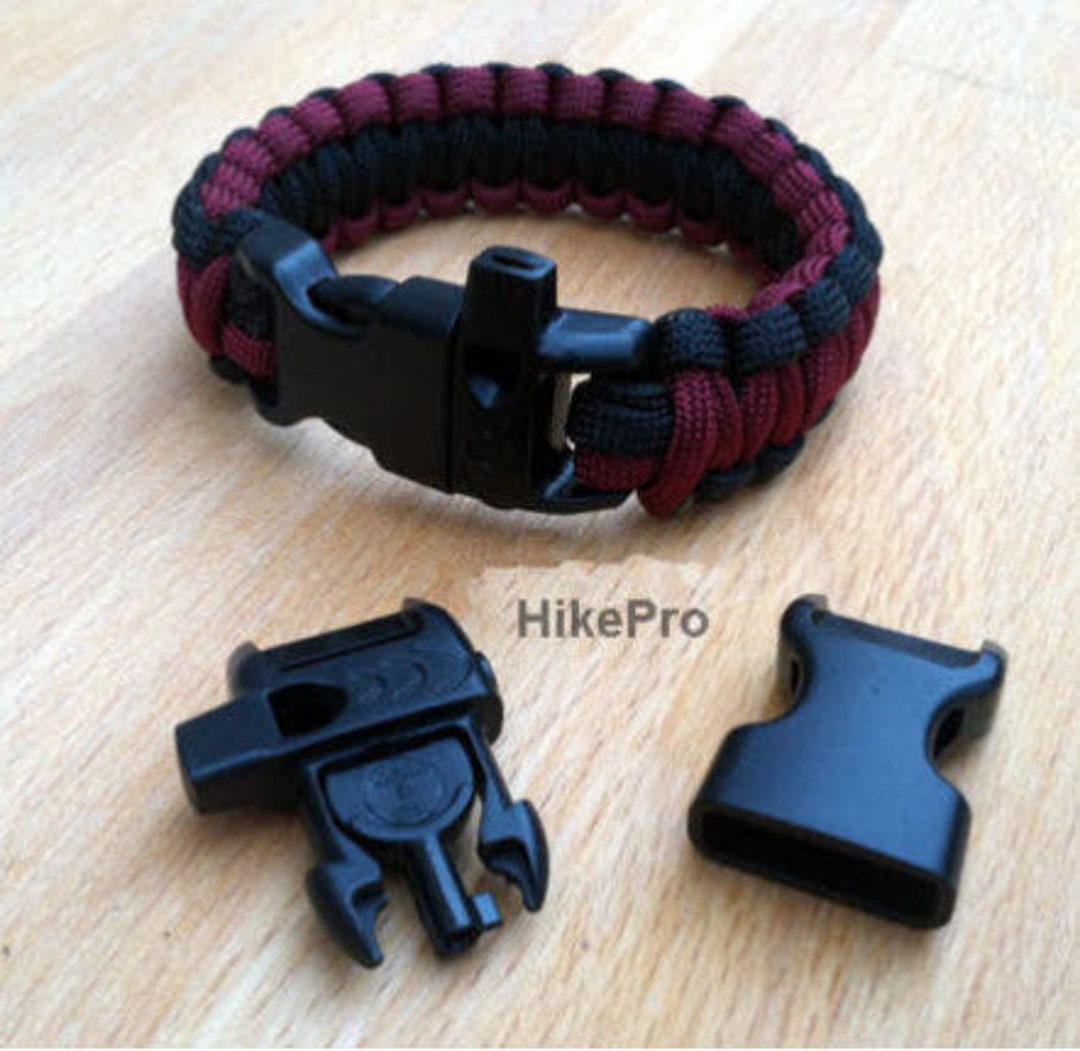 550 Paracord Survival Bracelet Covert Band Universal Handcuff Key ...