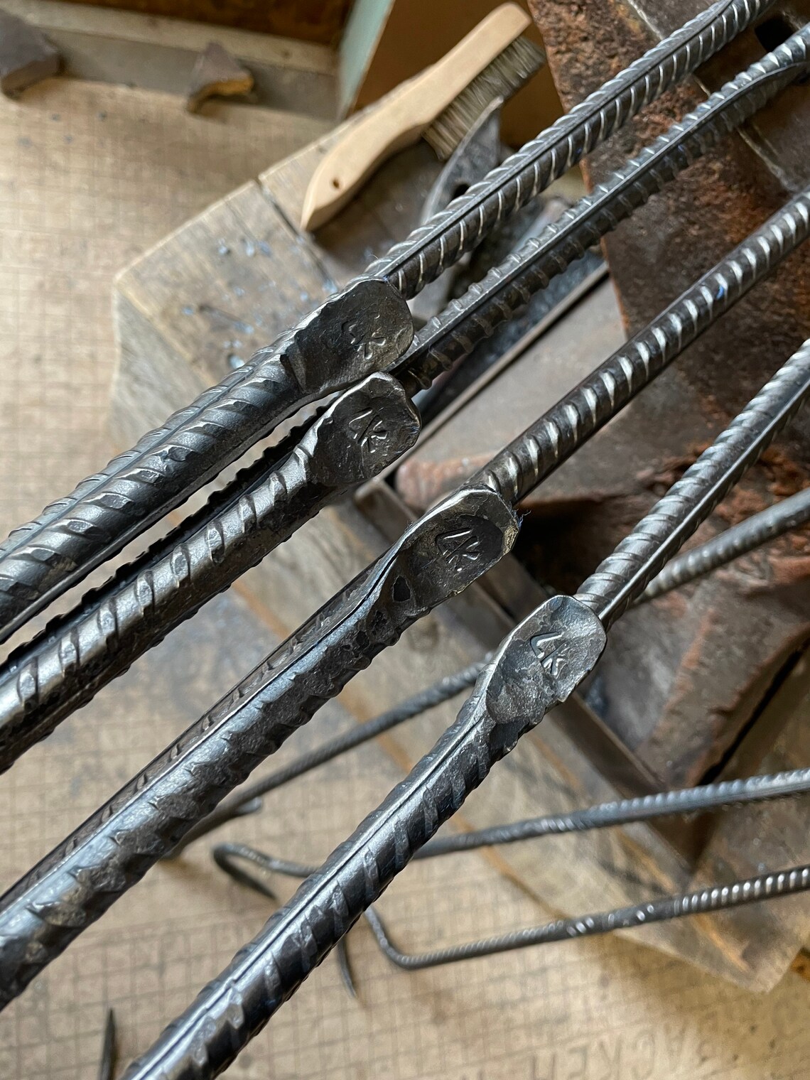 Heavy Duty Rebar Fire Poker With Comfy Handle & Free Engraving - Etsy