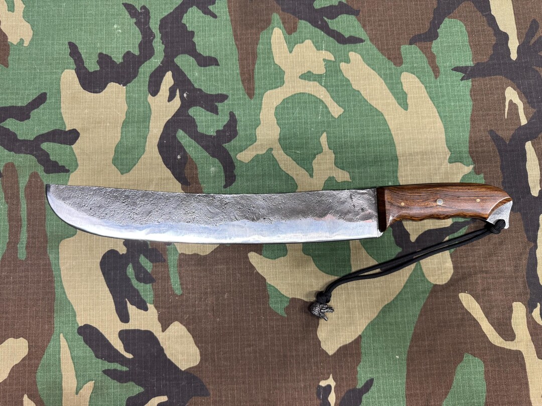 Hand Forged Godzilla Machete Chopper Blade - Heavy Duty With Wooden ...