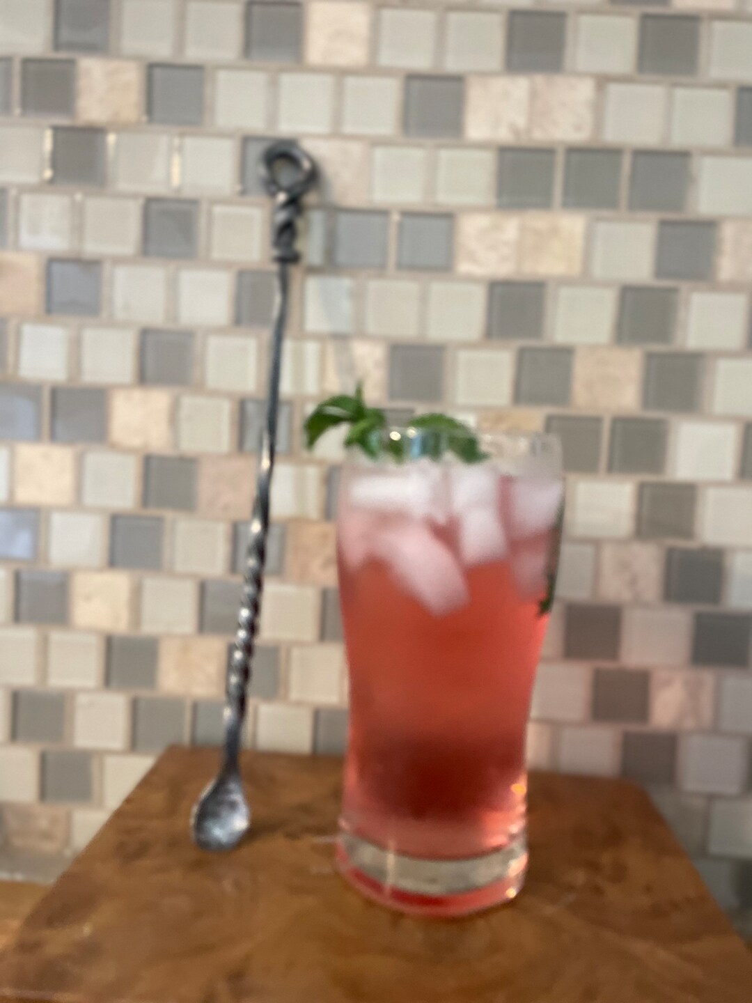 Hand Forged Stainless Steel Bar Spoon Cocktail Drink Stirrer - Heavy ...