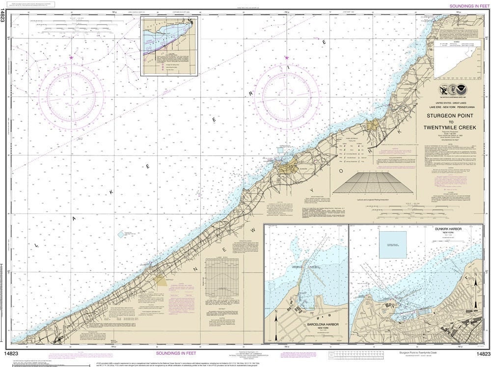 Custom Chart of Sturgeon Point to Twentymile Creekdunkirk ...