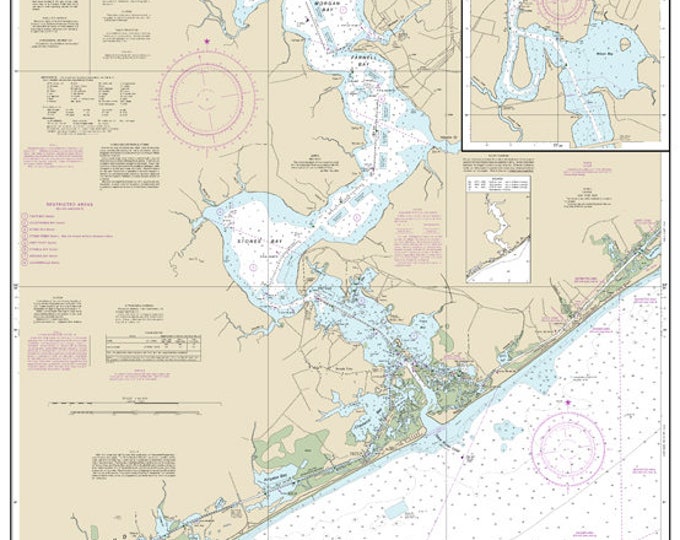 Custom Chart of New River; Jacksonville North Carolina 11542 - Etsy