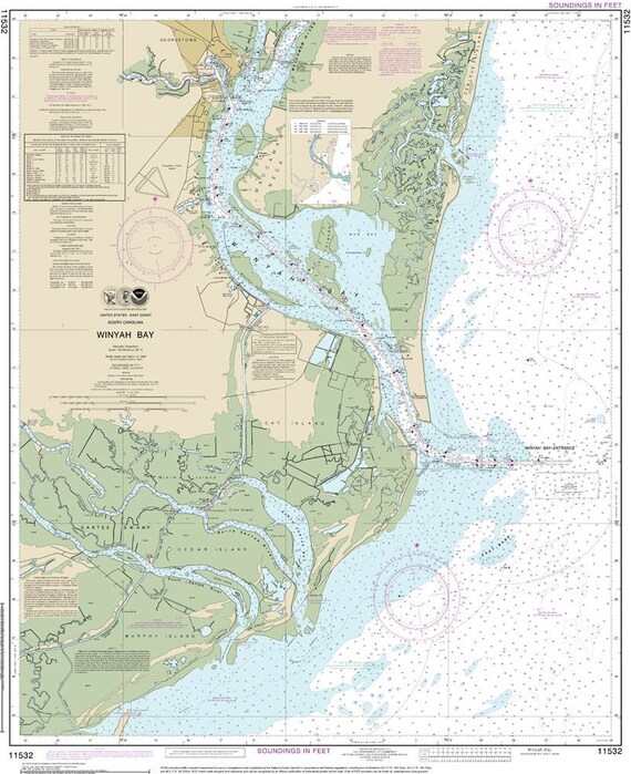 Custom Chart of Winyah Bay 11532 - Etsy Canada