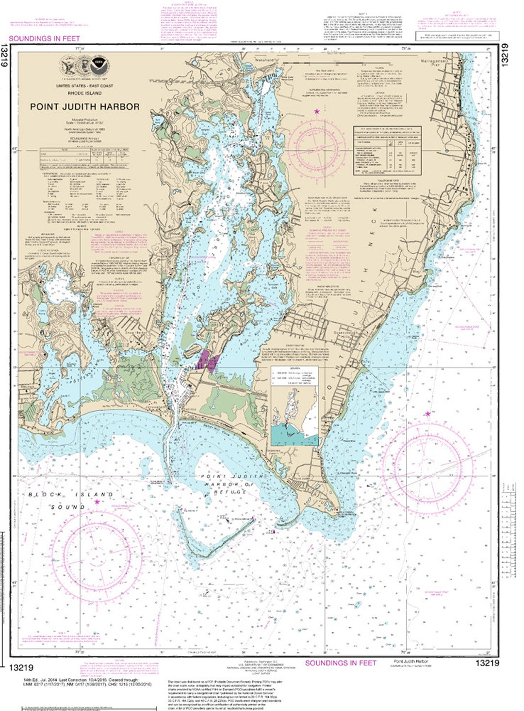 Custom Chart for Point of Judith Harbor 13219 - Etsy