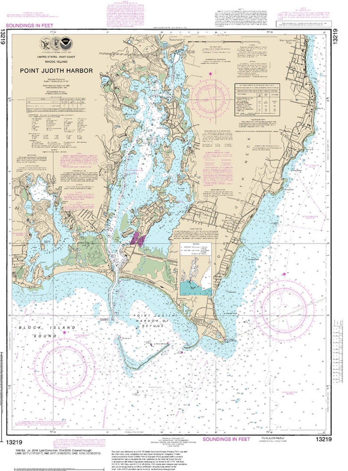 Custom Chart for Point of Judith Harbor 13219 - Etsy