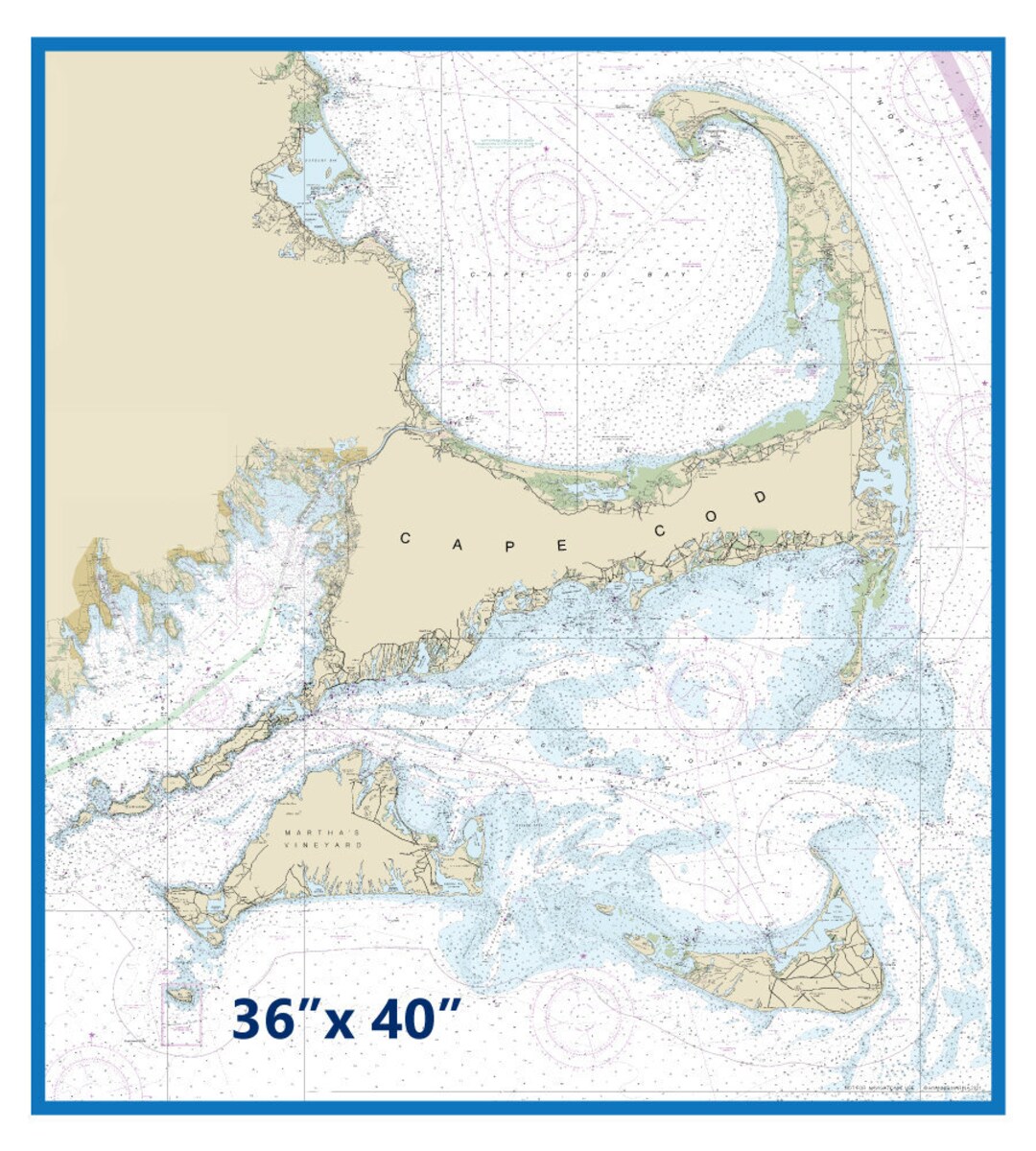 Custom Cape Cod and the Islands Chart - Etsy