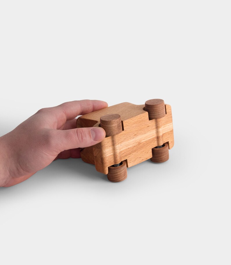 Calm Wooden Toy Car Pull Toy Natural Eco Finish. All | Etsy