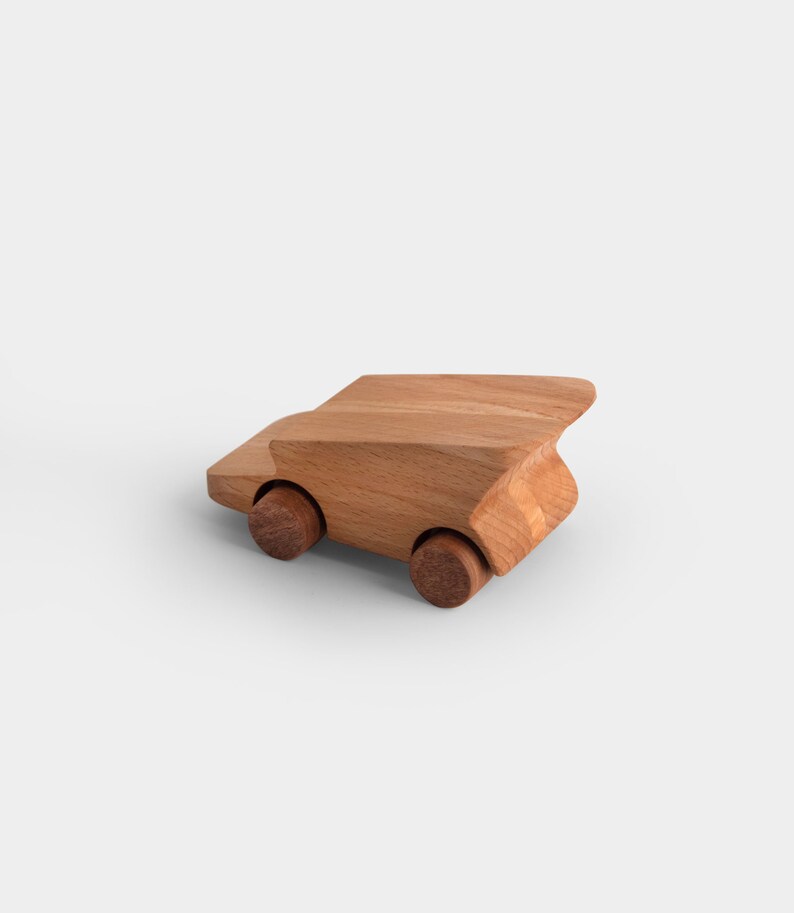 Speedy - Wooden Toy Car, Pull Toy, Natural Eco Finish. All Corners Are ...