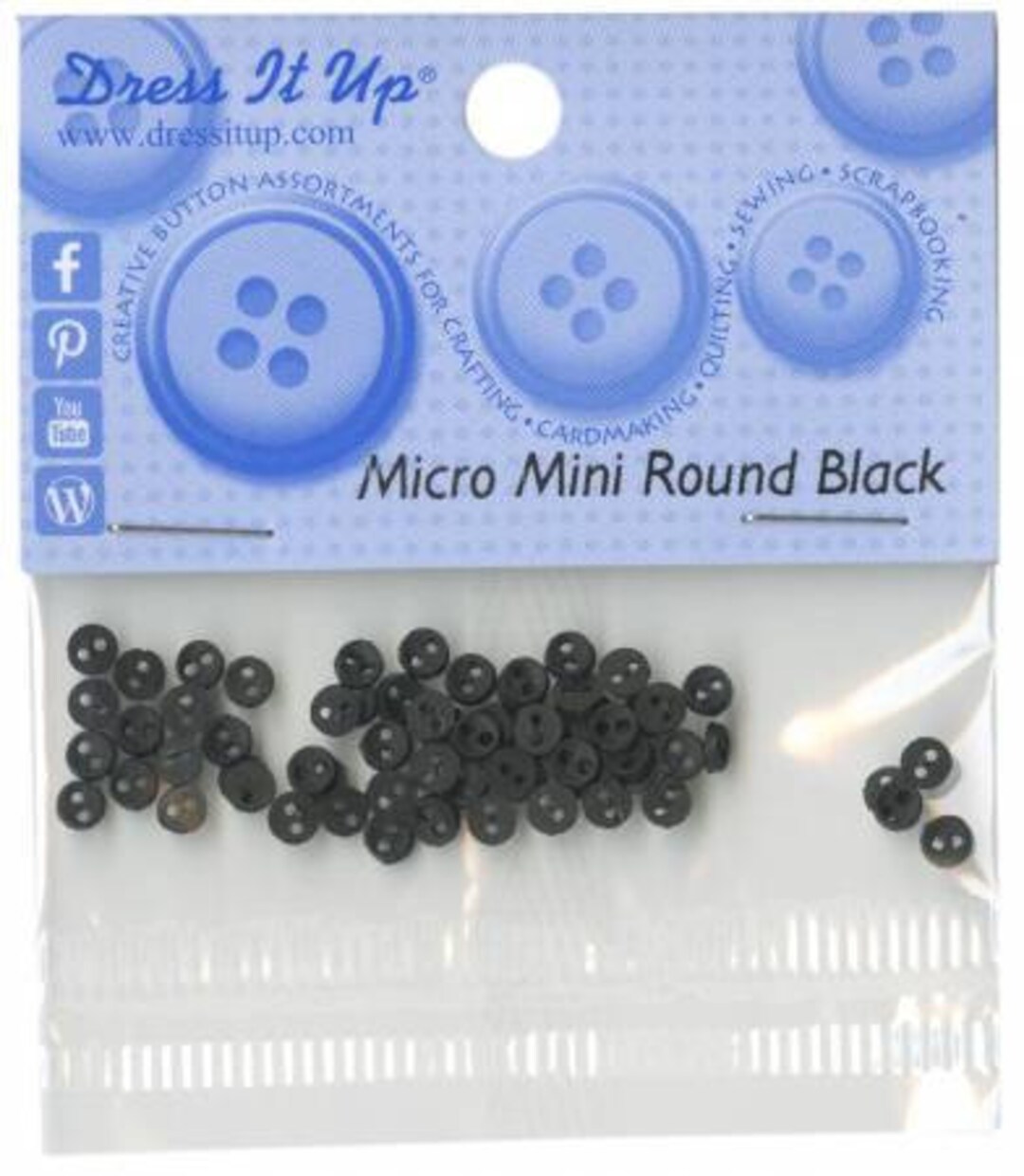 Micro Mini Round Black Buttons, 4mm - Etsy