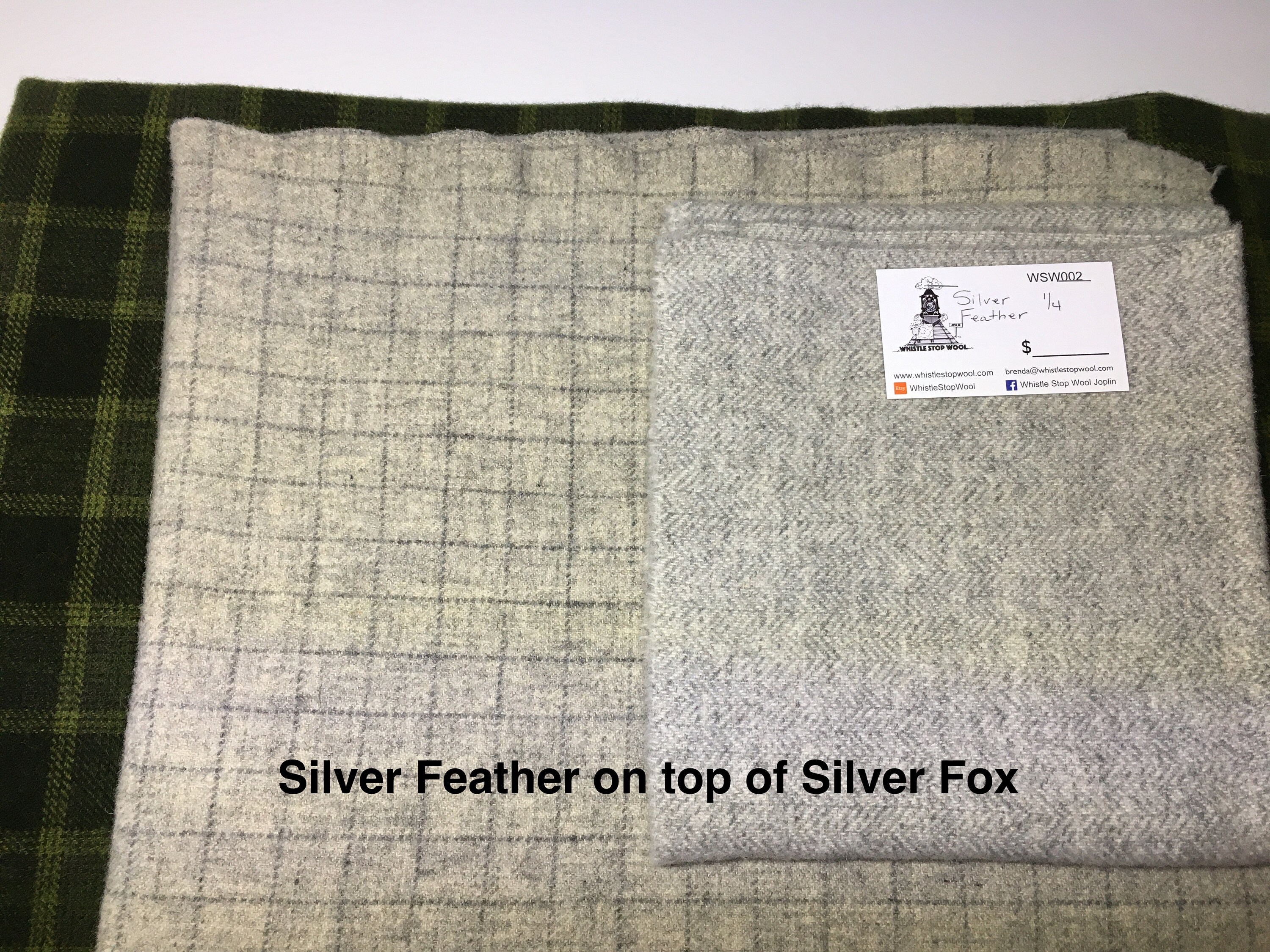 Silver Fox, Felted Wool Fabric for Rug Hooking, Wool Applique and Crafts