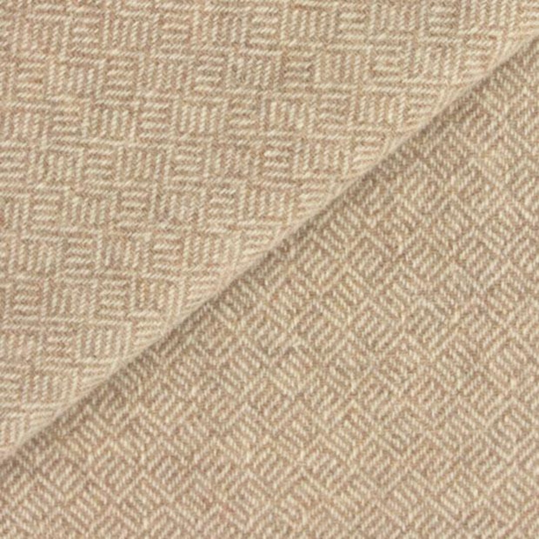 Tan and White Geometric, Felted Wool Fabric for Rug Hooking, Wool ...