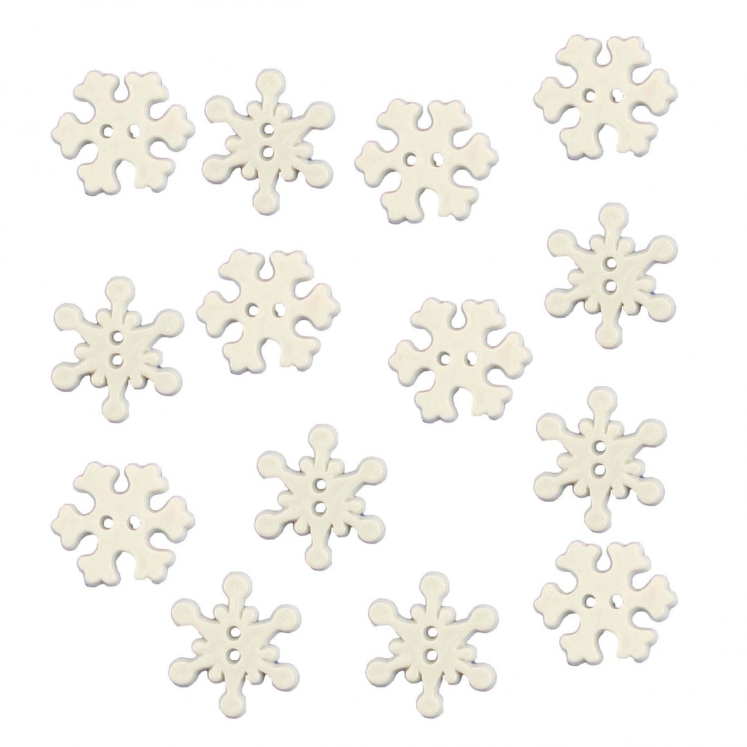 Snowflake Buttons From Buttons Galore - Etsy