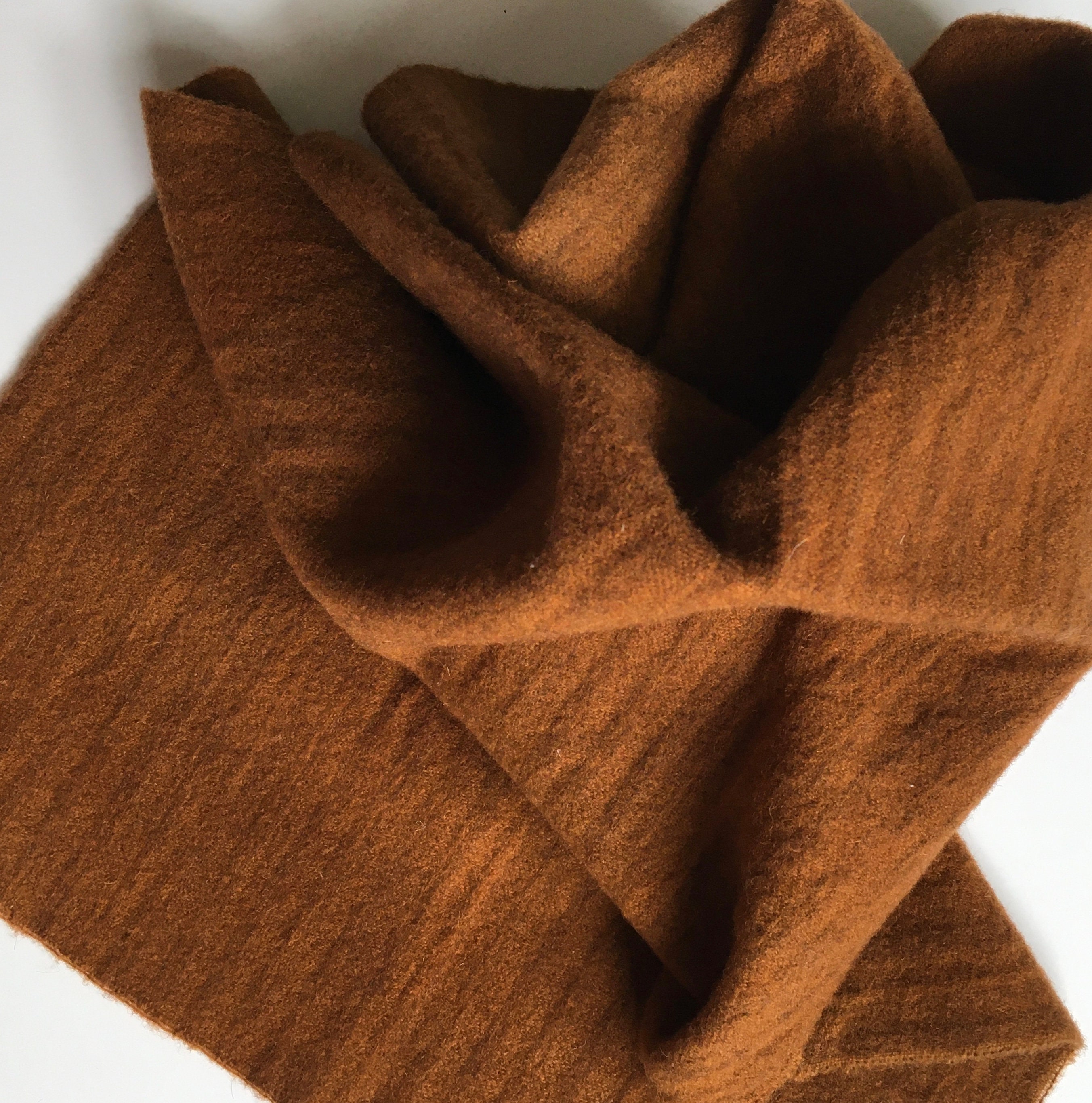 Sweet Potato Stripe, Fat Quarter of Felted Wool Fabric for Rug Hooking ...