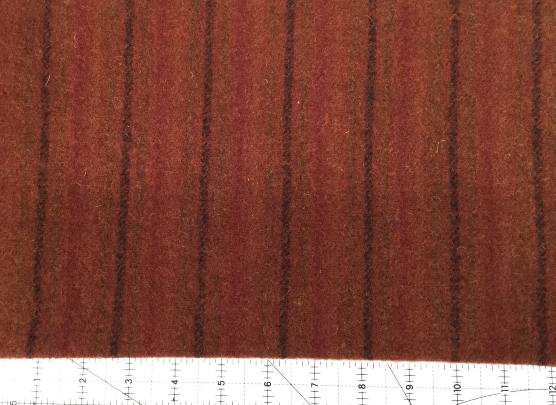 Seneca Stripe, Felted Wool Fabric for Rug Hooking, Wool Applique and ...