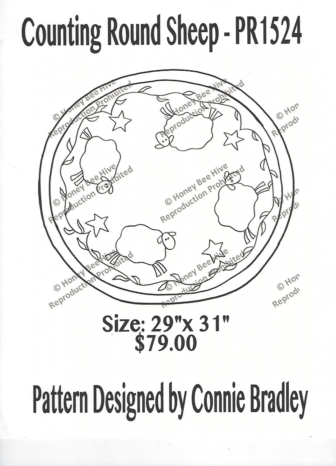 Counting Round Sheep, Rug Hooking Pattern on Linen - Etsy