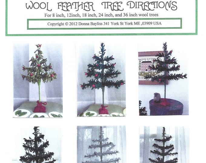 Wool Feather Tree Pattern - Etsy