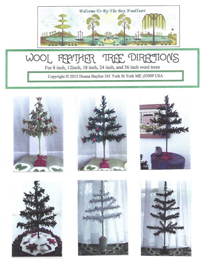 Wool Feather Tree Pattern | Etsy