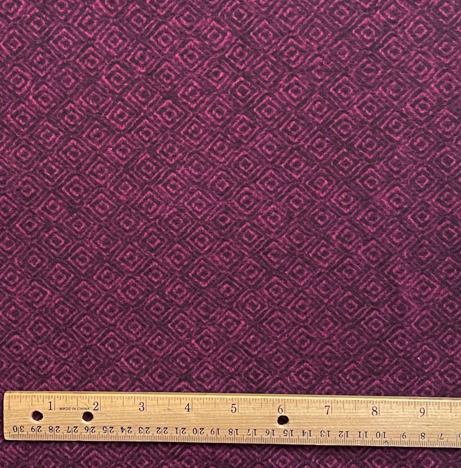 Cotton Woolies Deep Purple on Point Flannel, 100% COTTON, MASF9422-V ...