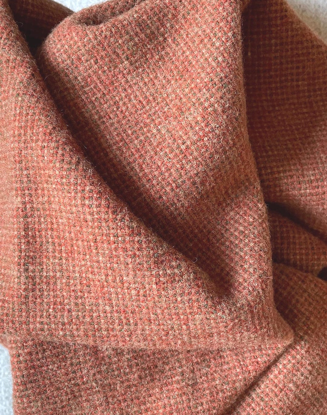 Salmon, Felted Wool Fabric for Rug Hooking, Wool Appliqué, Sewing and ...