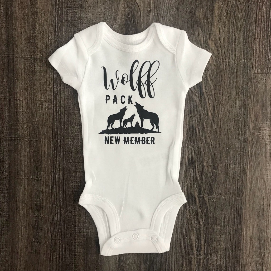 Wolf Pack Wolfpack New Member Newborn Clothing Baby - Etsy