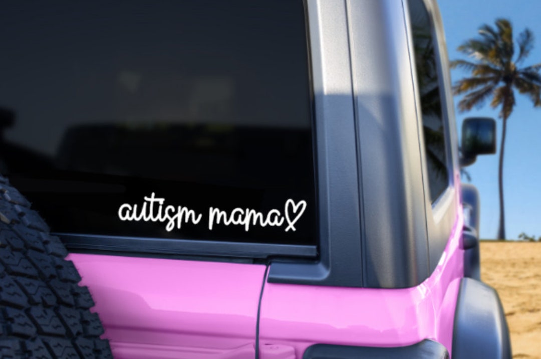 Autism Mama Decal | Waterproof Sticker for Car, Laptop or Water Bottles ...