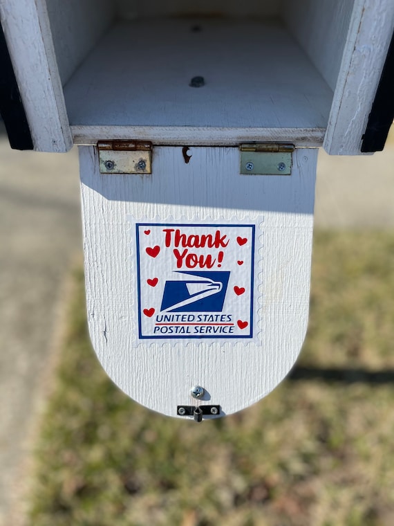 Thank You Mailbox Decal Mailbox Decal Postal Worker | Etsy