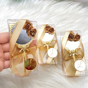 Chocolate Wedding Favor, Mini Hand Mirror and Chocolate Favor, Wedding ...