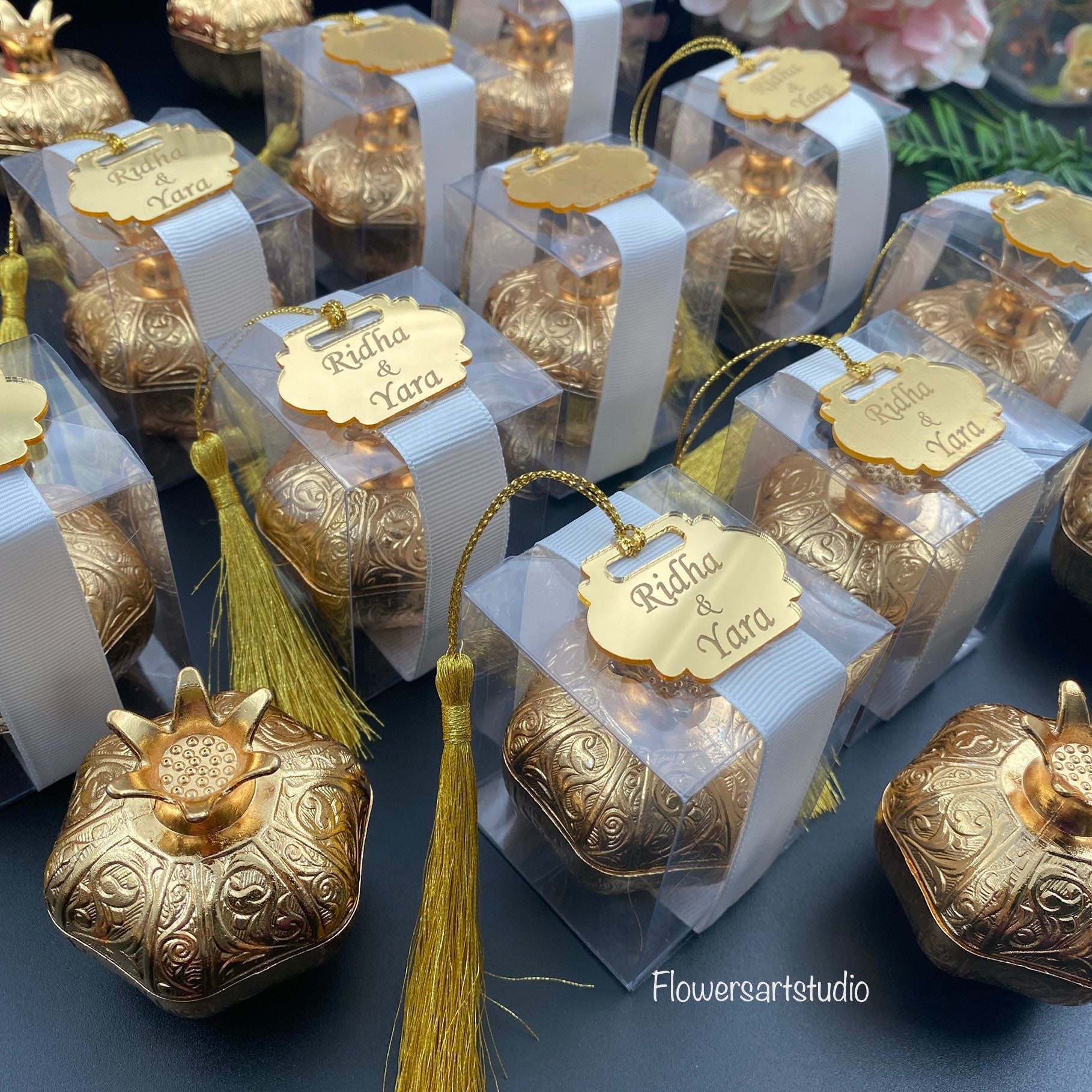 Pomegranate Gift Favor Boxes Shower Favors Favors for | Etsy