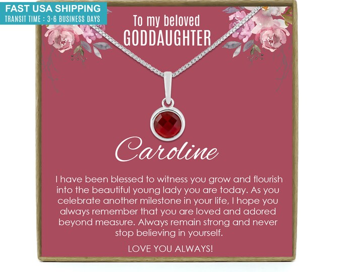 Goddaughter Gifts From Godmother, Goddaughter Necklace, Goddaughter ...