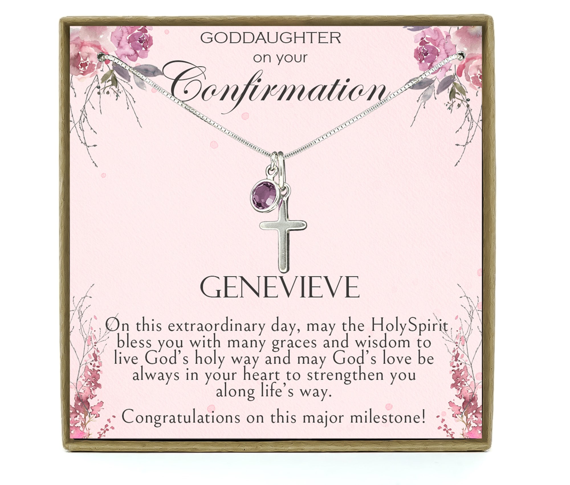 Confirmation Gift for Girls Goddaughter Confirmation Gift for - Etsy