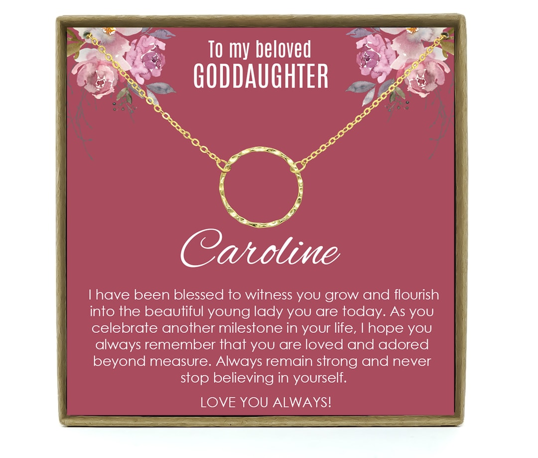 Gift for Goddaughter, Goddaughter Necklace, Godmother-goddaughter Gift ...