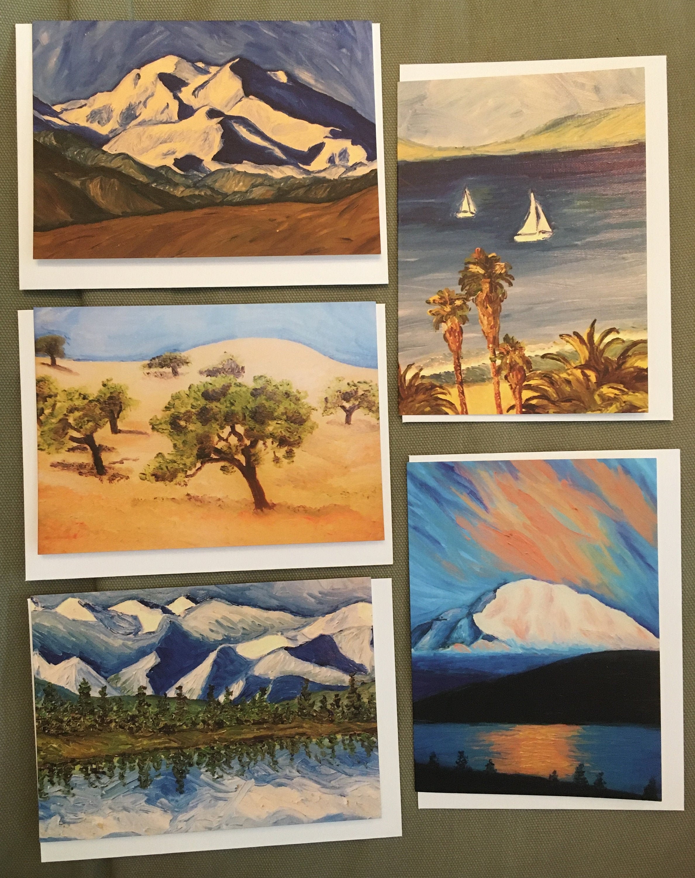 Card Set Landscapes - Etsy
