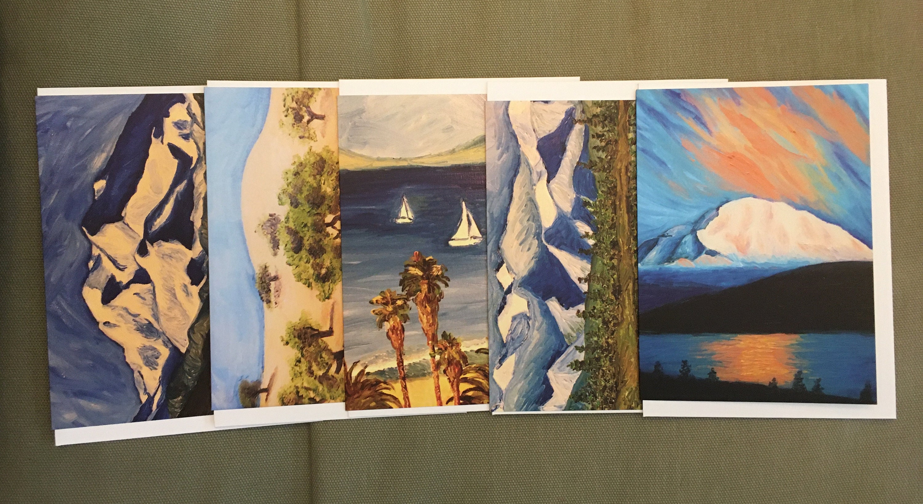 Card Set Landscapes - Etsy