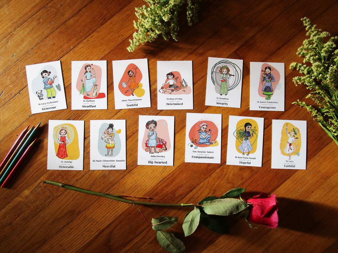 Holy Card Set - Halo Girls - Etsy