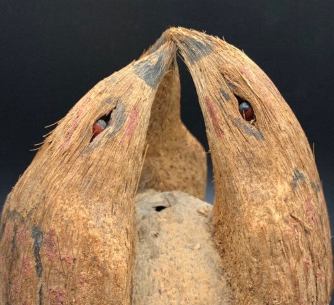 Vintage Carved From Coconut Birds - Etsy
