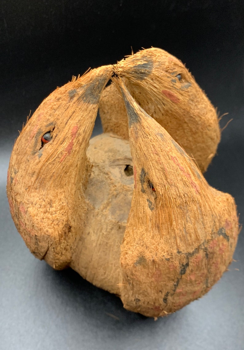 Vintage Carved From Coconut Birds - Etsy