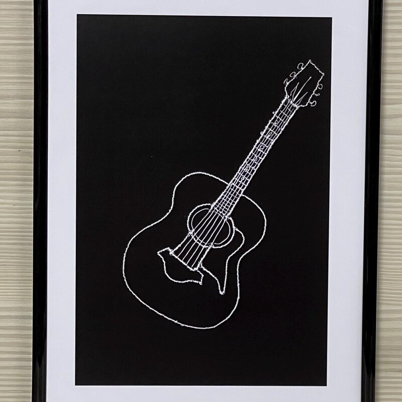 Wire Sculpture Guitar - Etsy