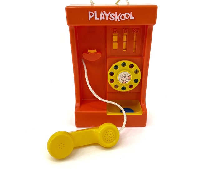 Vintage Playskool Telephone Pay Phone Rotary 1970s 70s Toy - Etsy